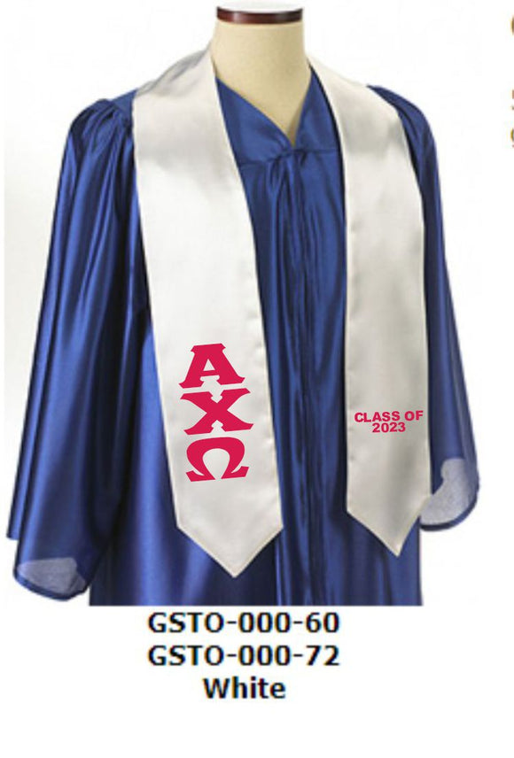 72 inch Alpha Chi Omega Graduation Stole – Maggie Maize